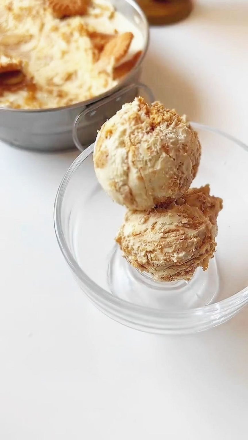 Homemade Biscoff Ice Cream - Simple and Irresistible - Cafe Deluxe