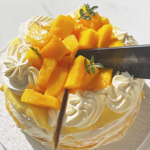 Mango Crepe Cake Recipe - Cafe Deluxe