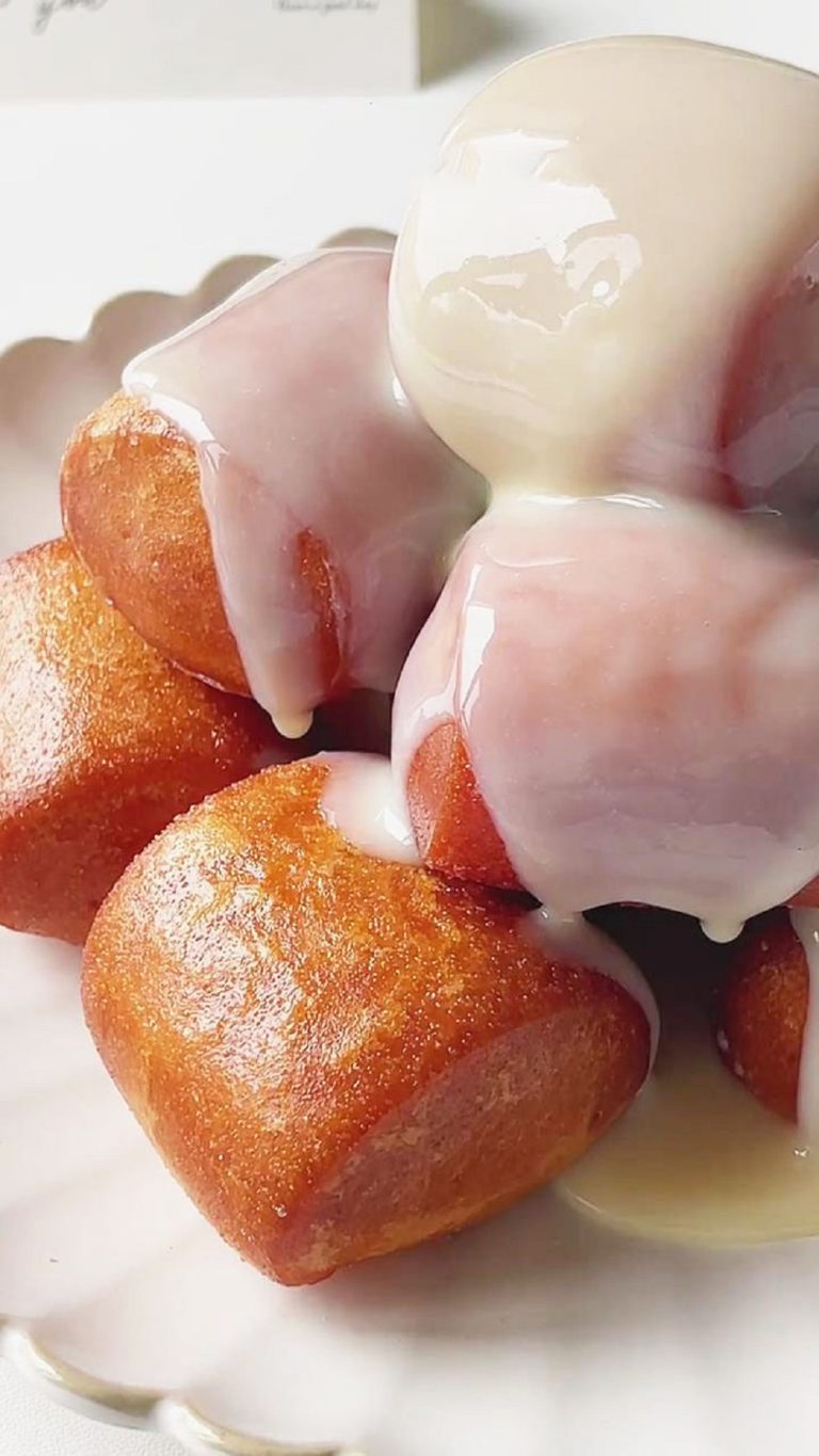 Fried Mantou with Sweetened Condensed Milk - Cafe Deluxe