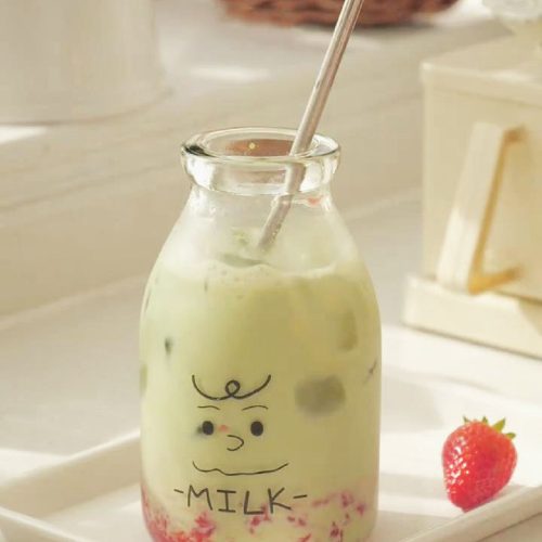Easy Strawberry Matcha Latte - Cafe Deluxe